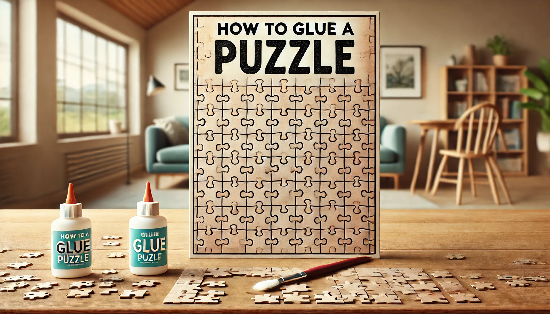 How to Glue a Puzzle | Jigsaw Puzzle Gluing Tips – Woodbests