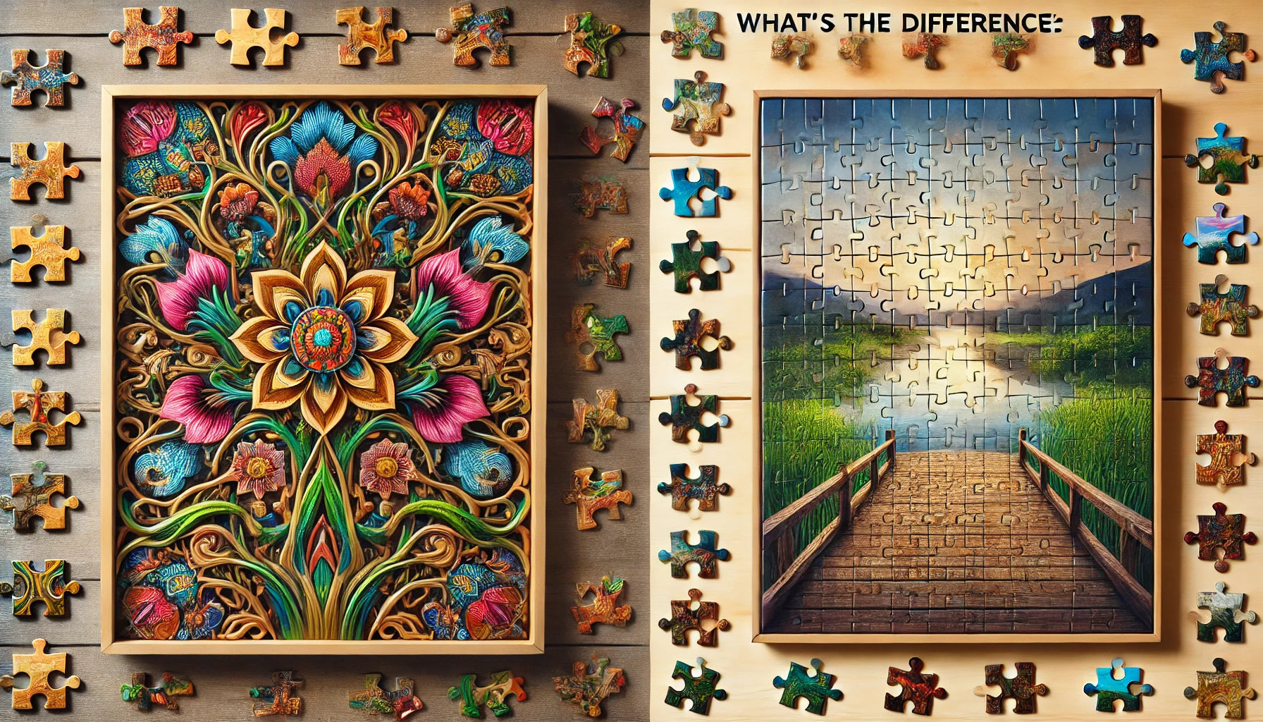 Wooden Puzzles vs Traditional Puzzles: What's the Difference – Woodbests
