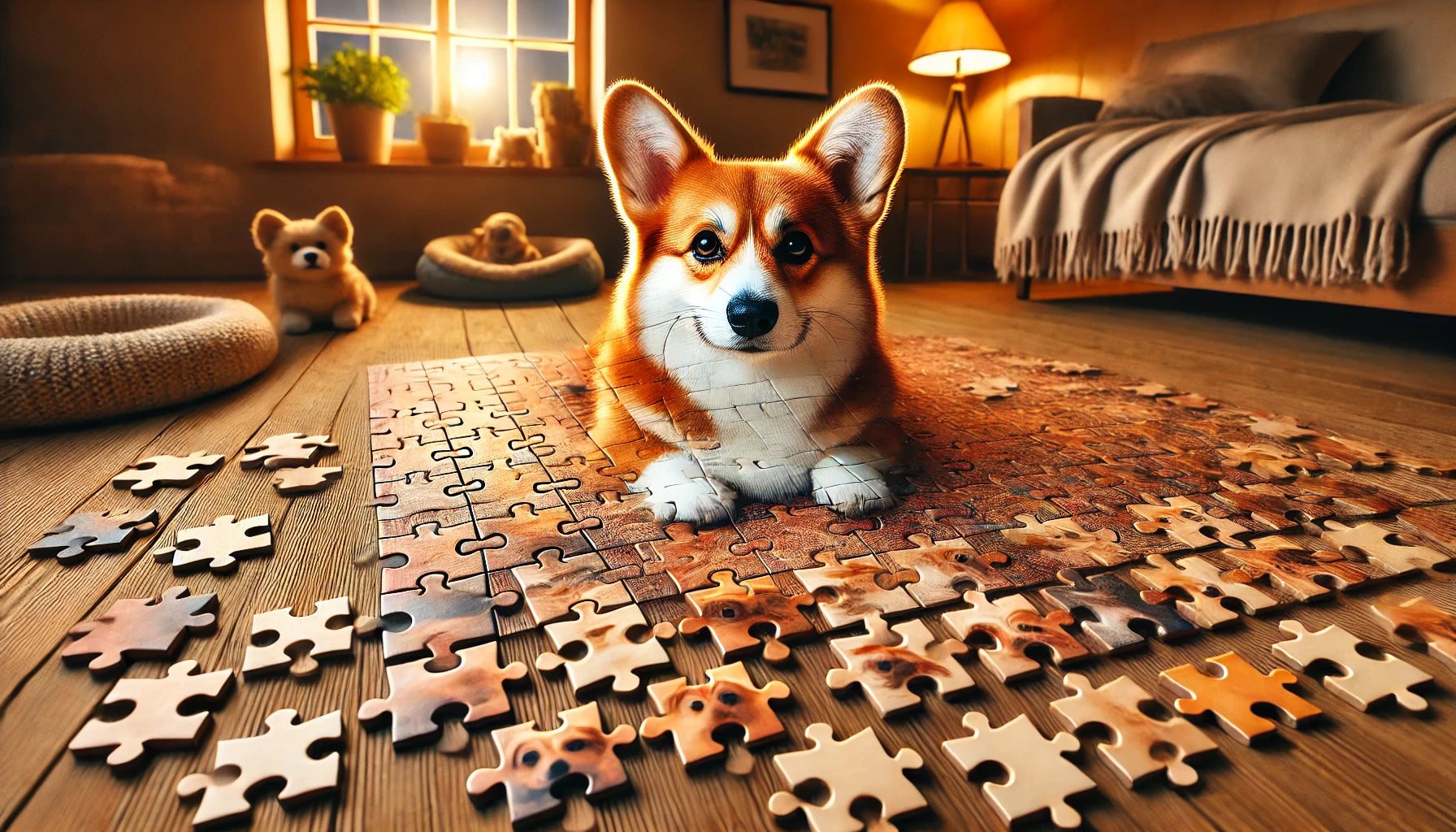 200-300 Piece Corgi-Themed Wooden Puzzles – Woodbests