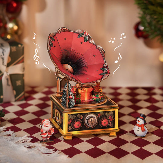DIY Wooden Music Box Kit with 3D Puzzle Mechanism - Musical DIY Craft ...