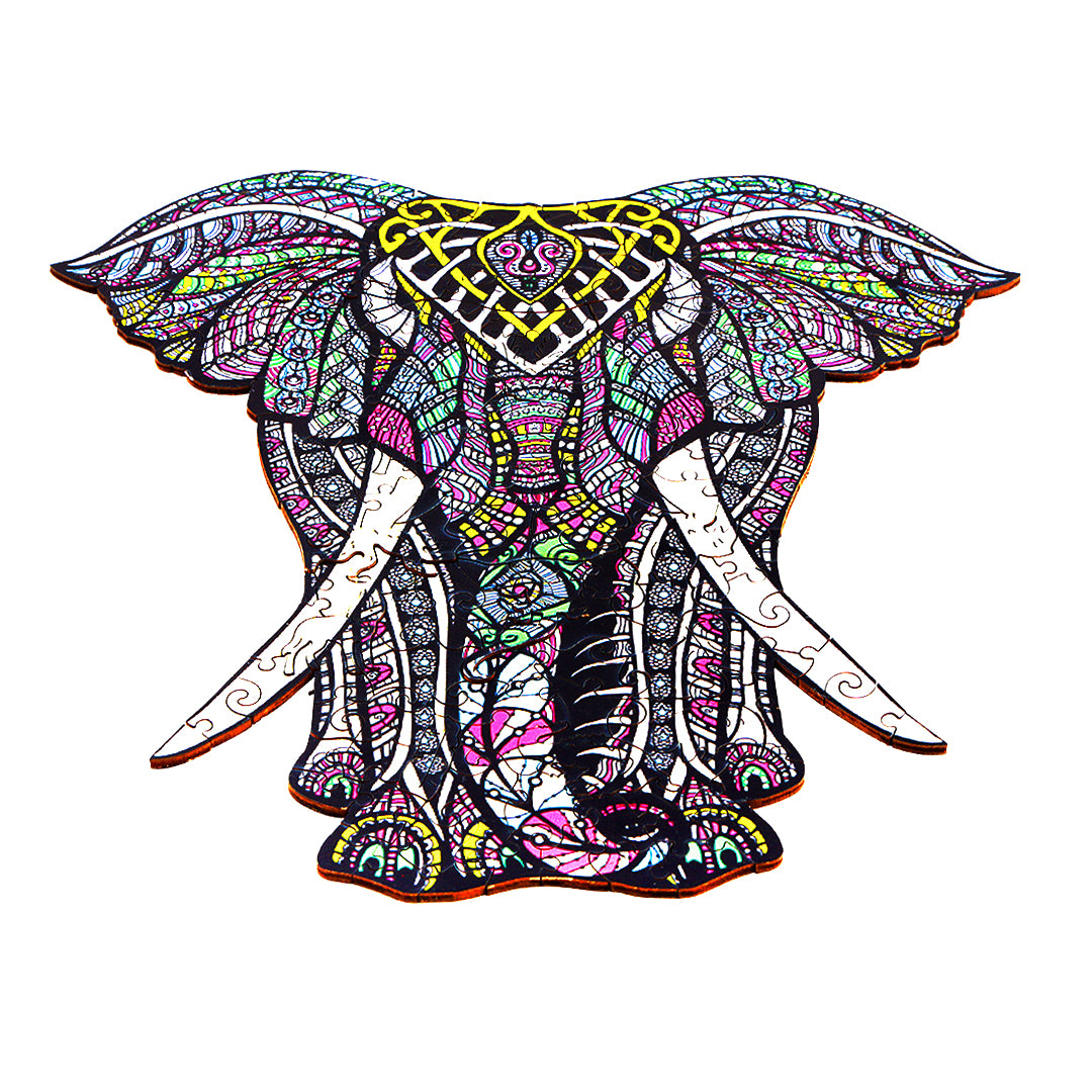 Noble Elephant Advanced Zoo Animal Shaped Wooden Jigsaw Puzzle – Woodbests