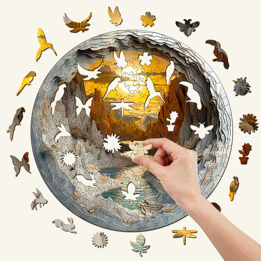 Round Shaped Wooden Jigsaw Puzzles, Circular Puzzles – Woodbests