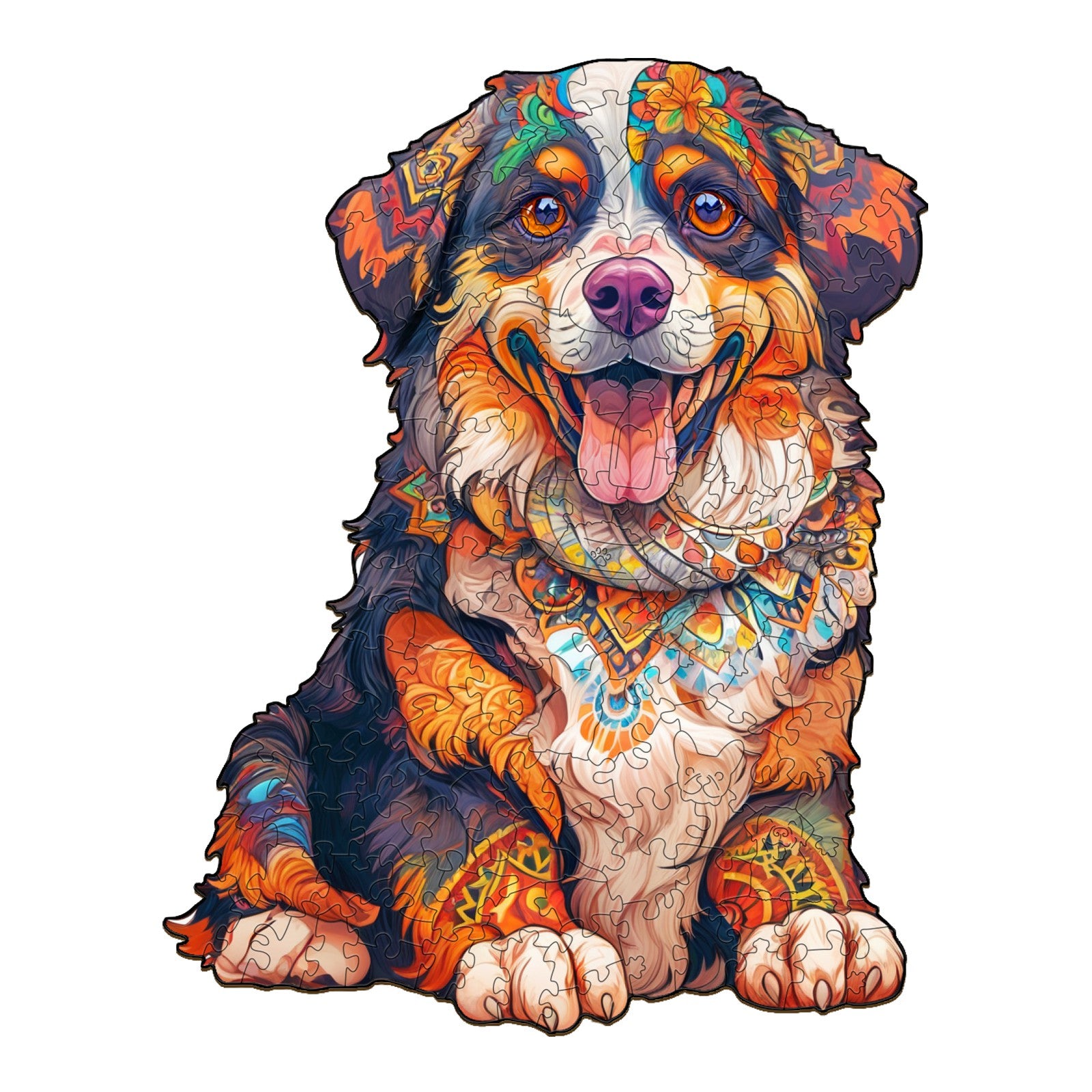 WOODBESTS | Bernese Mountain Dog Wooden Puzzle – Woodbests