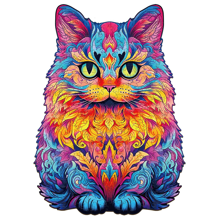 Wooden Cat Puzzle | Feline-Themed Jigsaw Puzzles for Cat Lovers – Woodbests
