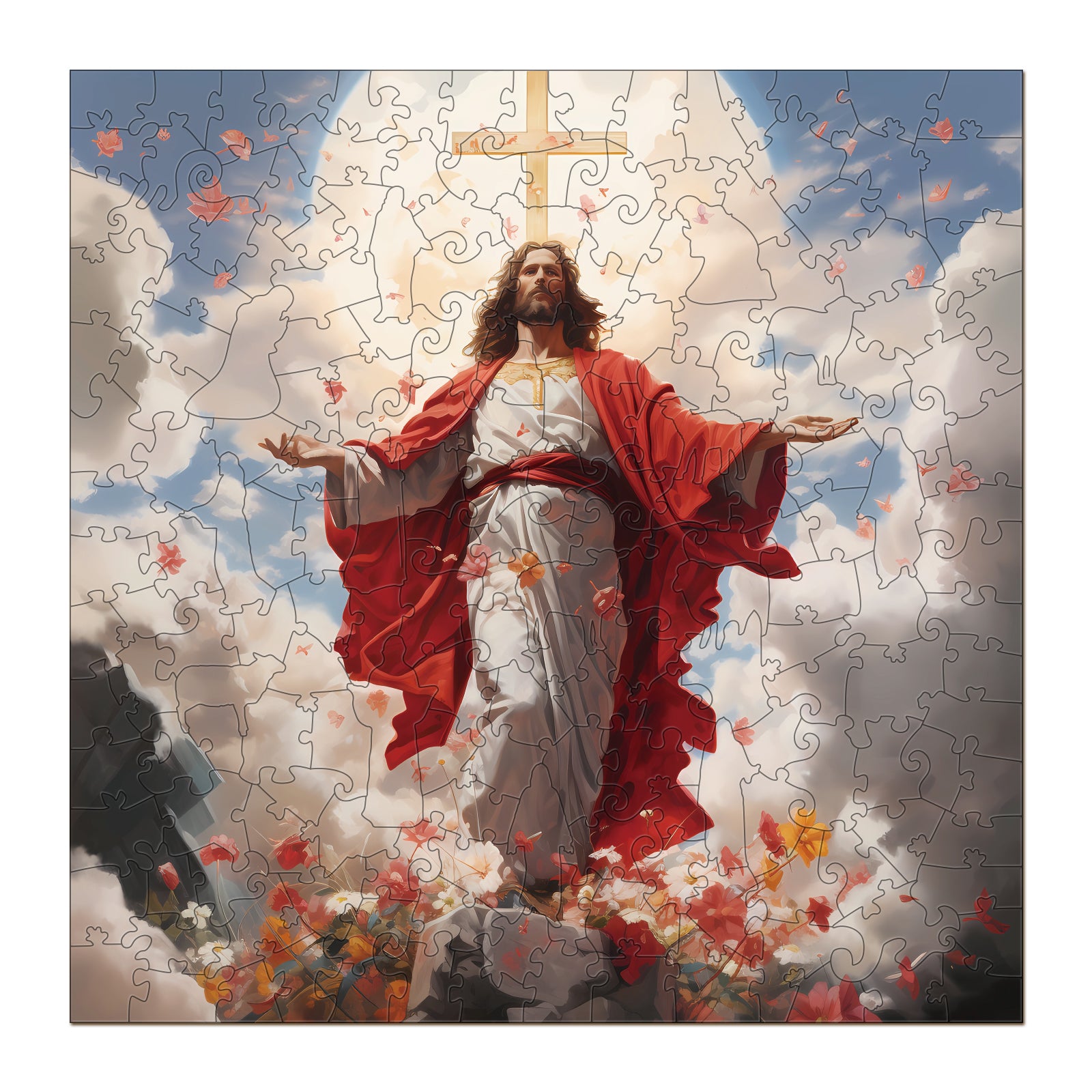 The Passion of Jesus-Heaven Wooden Jigsaw Puzzle – Woodbests