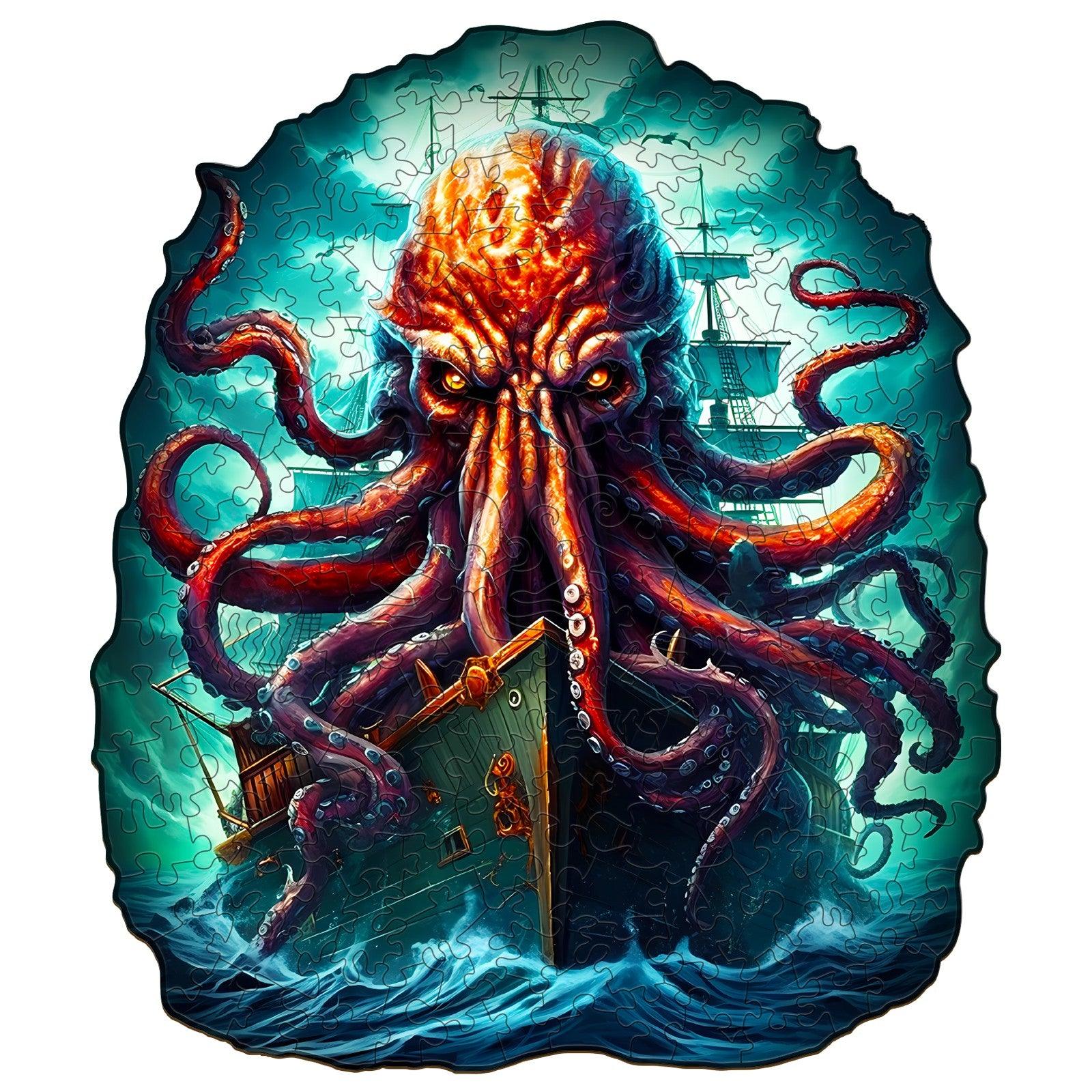 Octopus Monster Wooden Jigsaw Puzzle – Woodbests