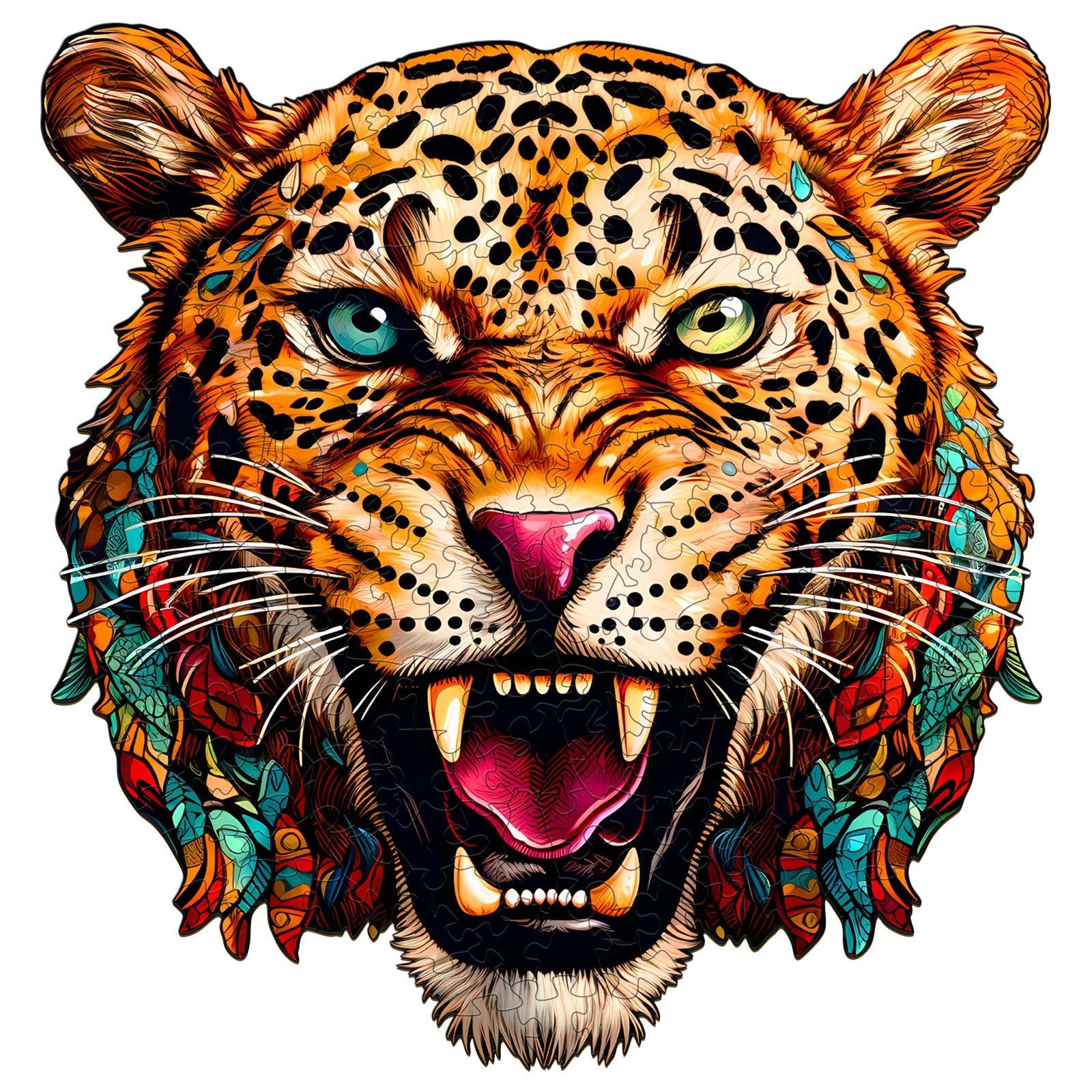 Agile Leopard Wooden Jigsaw Puzzle – Woodbests
