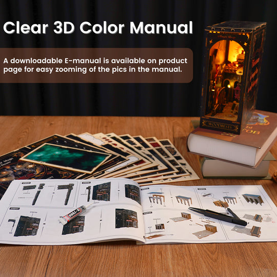 Book Nooks Diy 3D Wooden Puzzle – Woodbests