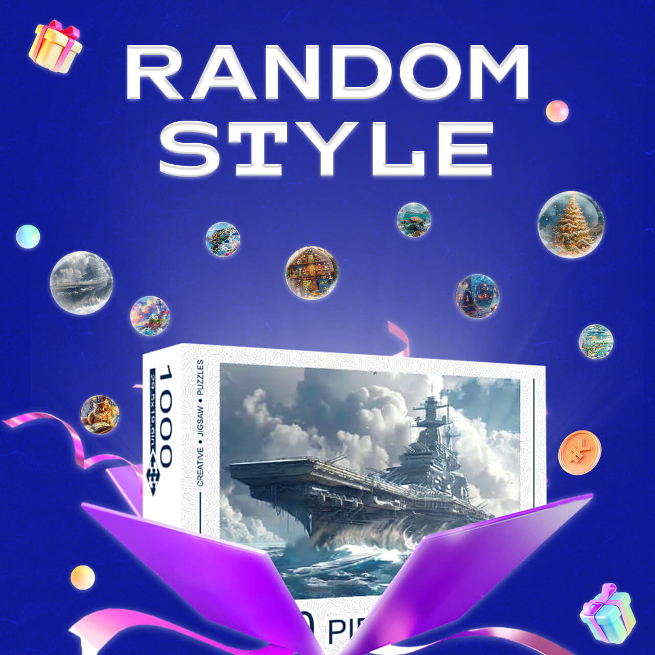 Random Different Styles of 500 / 1000 Piece Puzzle – Woodbests