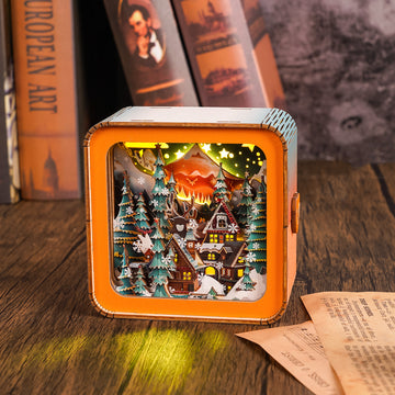 3D Wooden Puzzle - Night Light - Book Nook – Woodbests