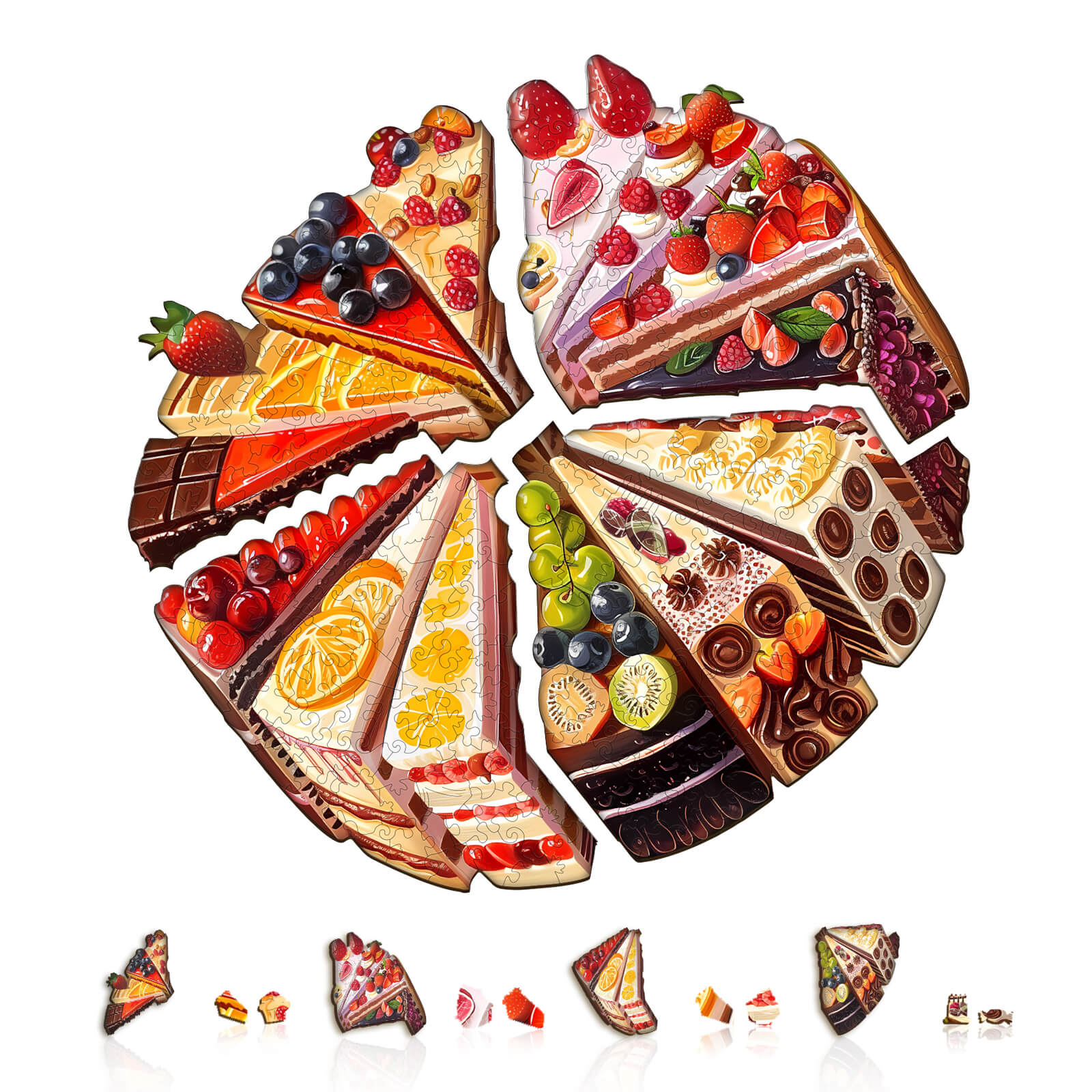 WOODBESTS |Delicious Cake Wooden Puzzle – Woodbests