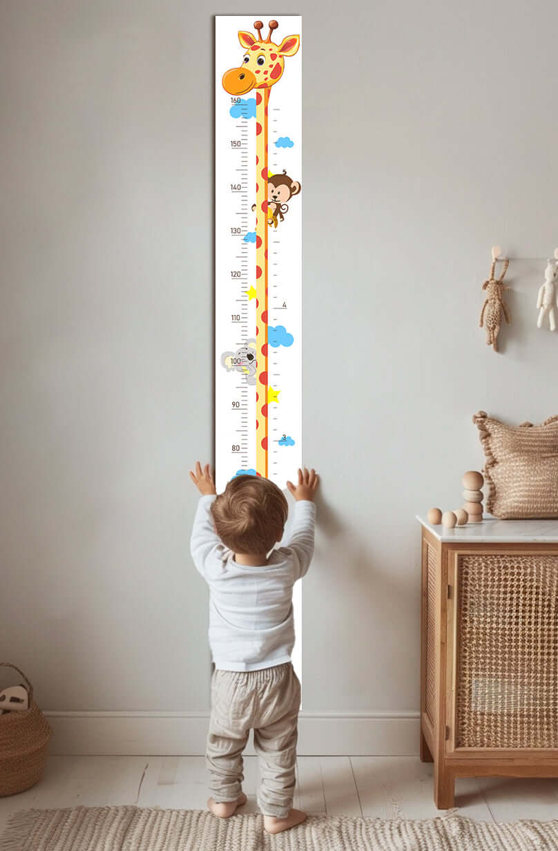 Personalized Wooden Giraffe Growth Chart Height Ruler – Woodbests