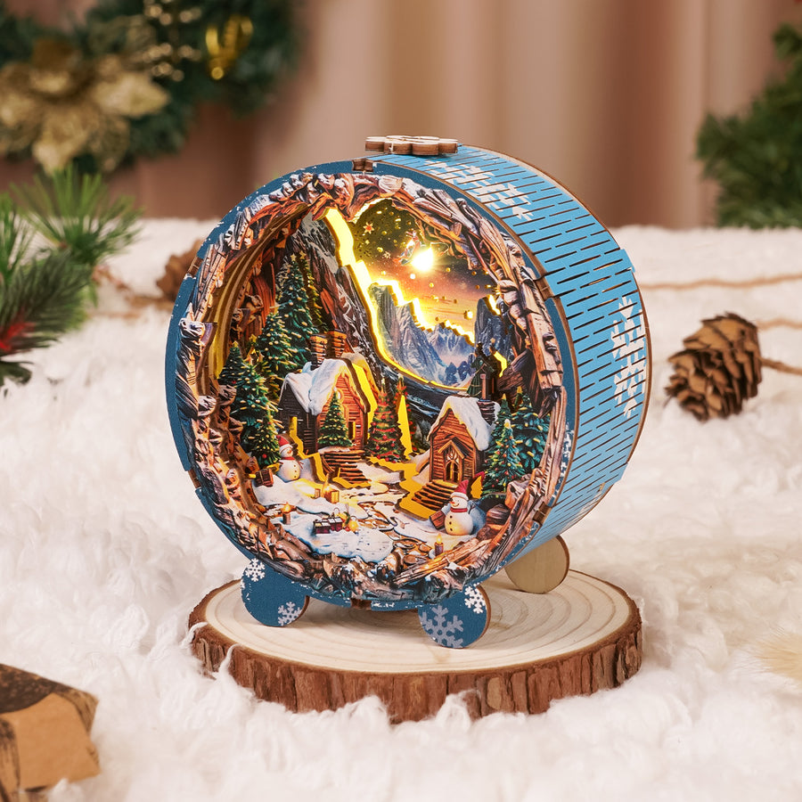 3D Wooden Puzzle - Night Light - Book Nook – Woodbests