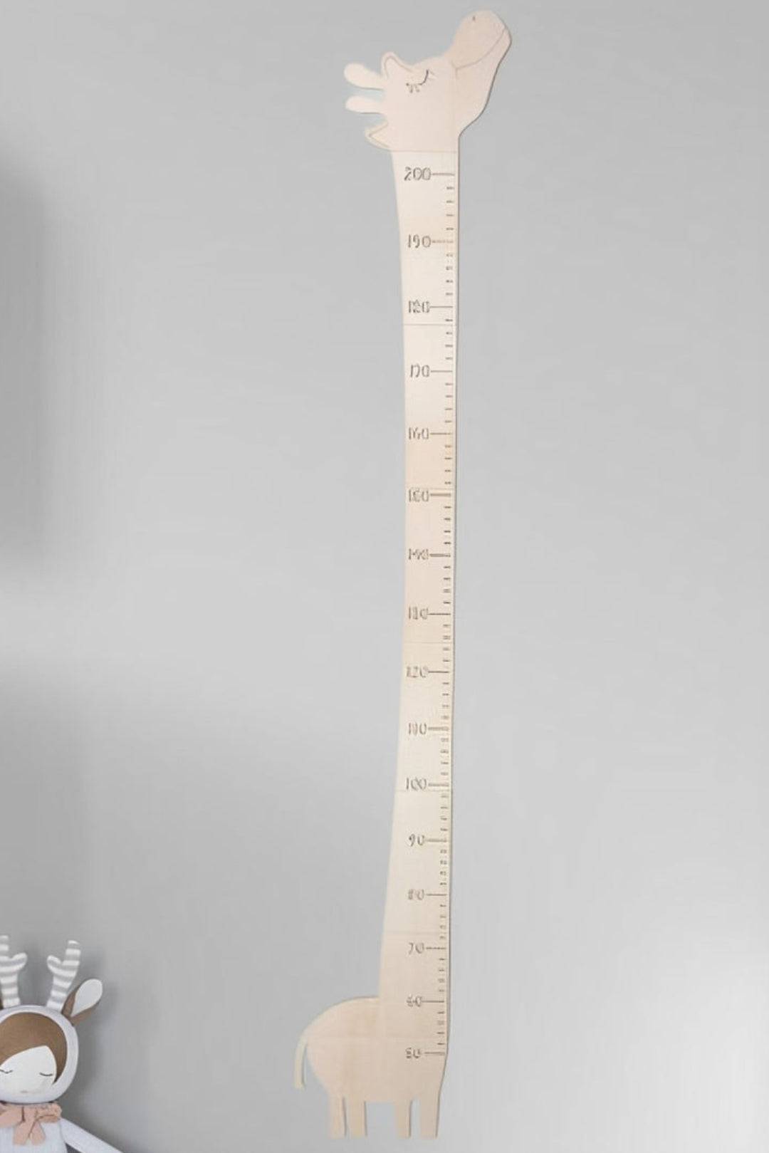 Personalized Wooden Giraffe Growth Chart Ruler – Woodbests