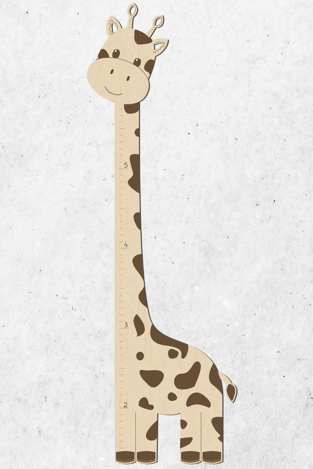 Wooden Giraffe Growth Chart Canvas Growth Chart Height Tracker Giraffe