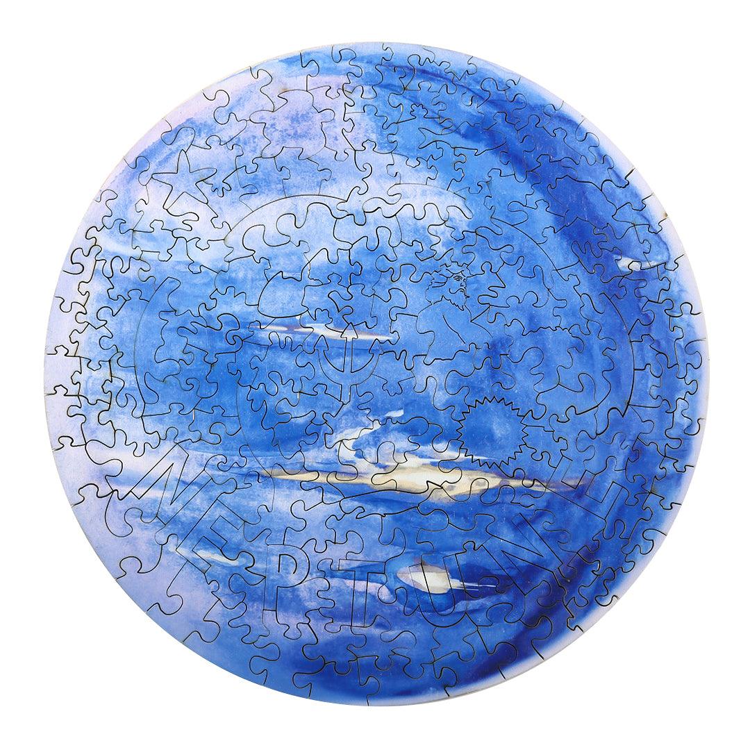 Neptune Star Solar System Outer Space Planet Shaped Big Round Wooden ...