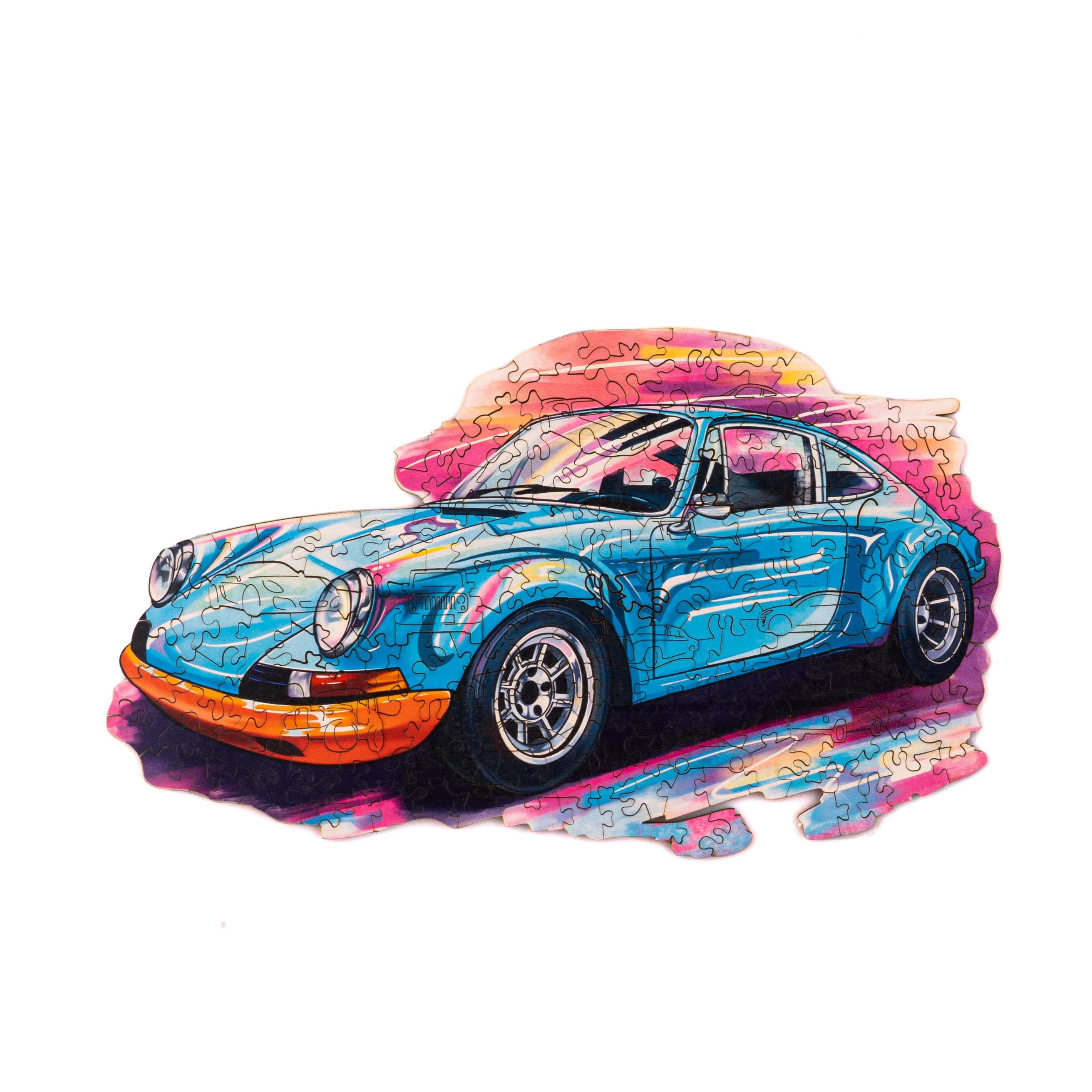 Sports Car Colorful Fantasy Unique Shaped DIY Wooden Jigsaw Puzzles ...